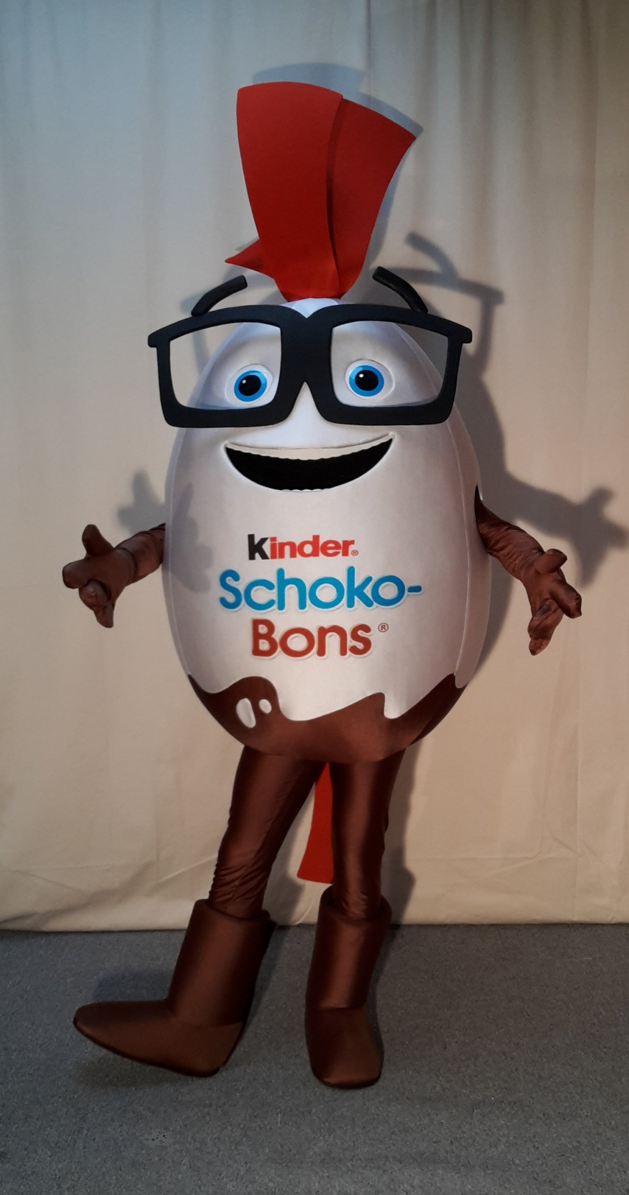 Mr. Schoko-Bon Ferrero Schokobon Kinderino Ü-Ei Kostüm Maskottchen ...